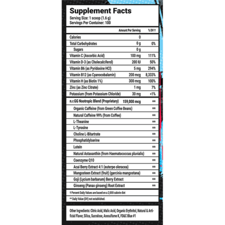 GamerSupps - Blue Razz (100 serv) - Gamerbulk