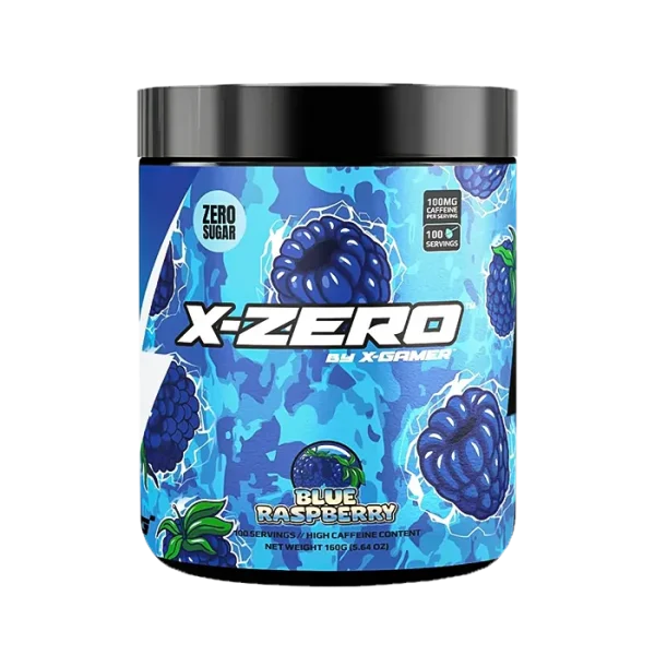 X-Zero - Blue Raspberry (100 serv) - Get it at Gamerbulk