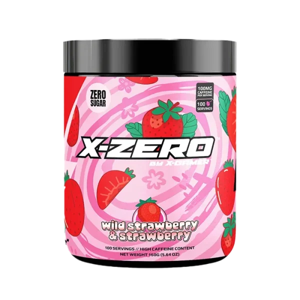 X-Zero - Wild Strawberry & Strawberry (100 serv) - Get it at Gamerbulk