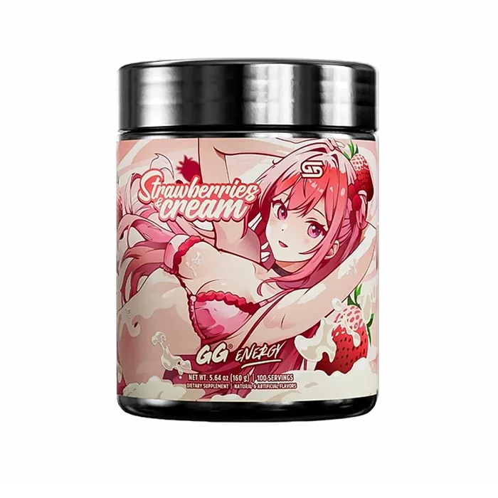 GamerSupps - Strawberries & Cream (100 serv) - Get it at Gamerbulk